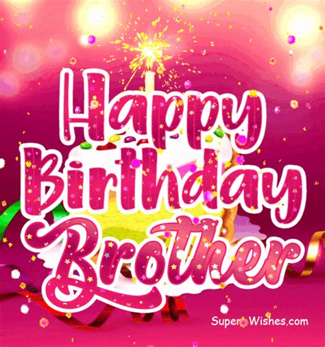 Birthday Cake With Candles  Happy Birthday Brother Superbwishes