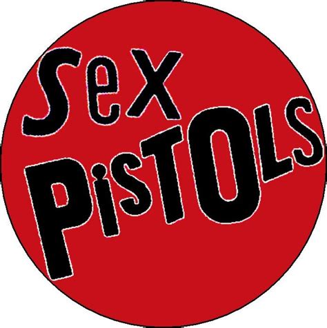 Funny Buttons And Stuff 1977 Sex Pistols Red Background Logo Retro Pinback Button Badge