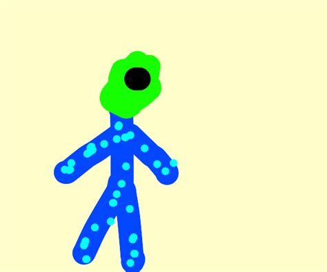 Mike Wazowski With Two Small Eyes Drawception