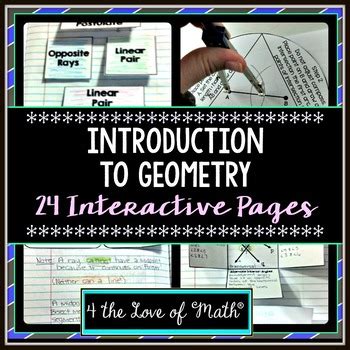 Intro To Geometry Interactive Notebook Pages 24pgs Vocab