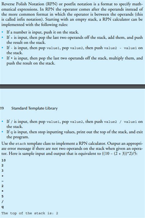 solved reverse polish notation rpn or postfix notation is
