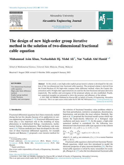 pdf the design of new high order group iterative method in the solution of two dimensional