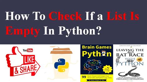 How To Check If A List Is Empty In Python Youtube