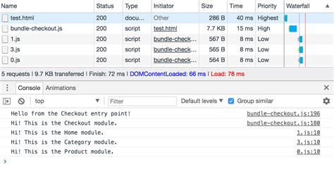 multiple routes bundling and lazy loading with webpack