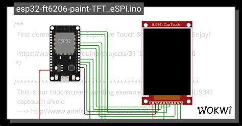 esp32 tft espi ino wokwi esp32 stm32 arduino simulato
