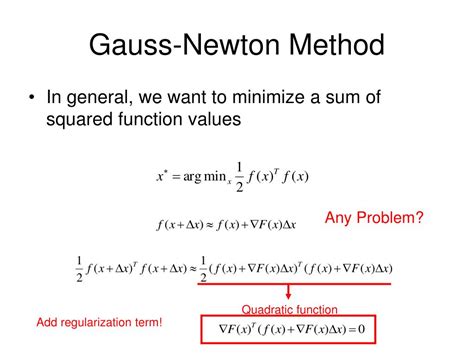 ppt methods for nonlinear least square problems powerpoint presentation id 1342987