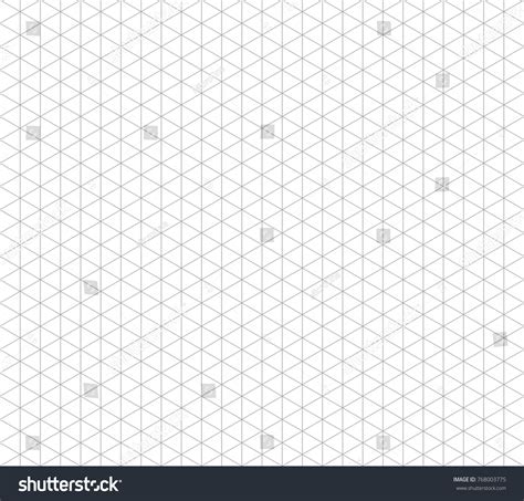 Isometric Line Seamless Vector Grid Triangular เวกเตอรสตอก ปลอดคา