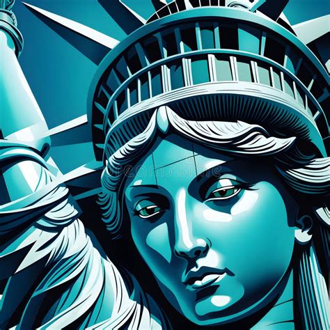 Statue Of Liberty Ai Generatet Stock Illustration Illustration Of America Historical 303595446