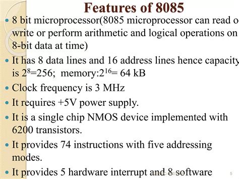 Architecture And Pin Diagram Of 8085 PPT