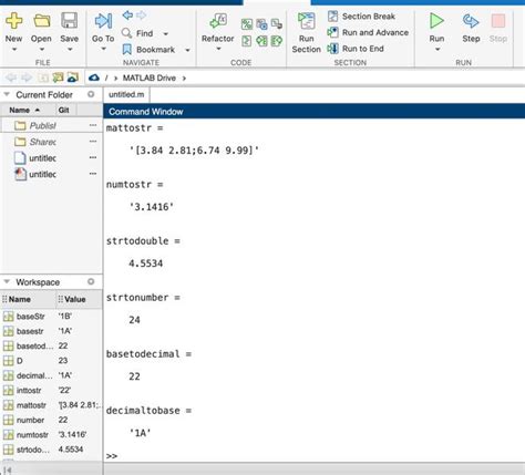 data type conversion in matlab geeksforgeeks