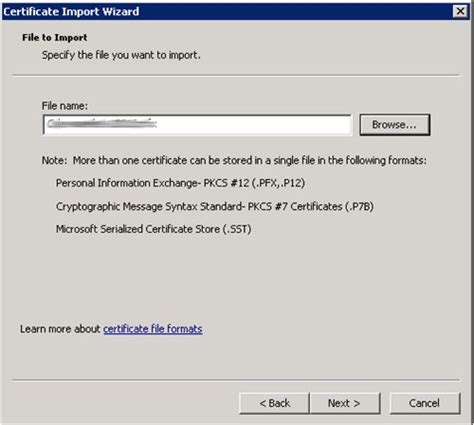 how to import ssl certificates in windows server 2003 2008 and configure in iis