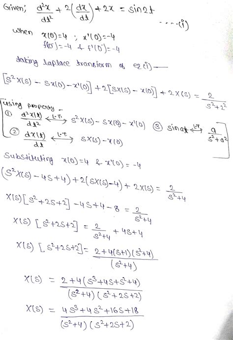 [solved] solve the differential equation using laplace transform in course hero