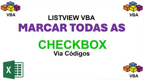 Marcar Checkbox de Listview Excel VBA via Códigos YouTube