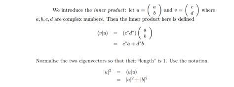 solved we introduce the inner product let u and v a b