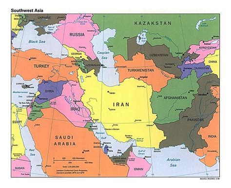 Maps Of Southwest Asia Southwest Asia Maps Collection Of Detailed