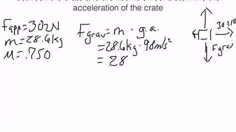 newton s second law of motion calculating acceleration youtube