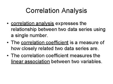 topic 3 regression correlation analysis correlation analysis expresses