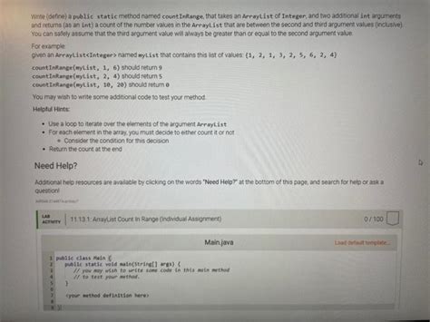 solved write define a public static method named