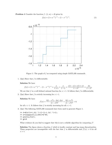 exam2019 06 12 answers svar till tenta problem 1 consider the function f 1 ∞ → r given