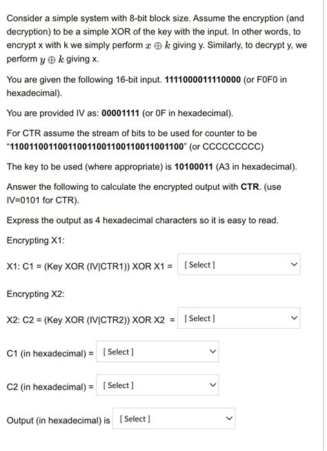 SOLVED Consider A Simple System With 8 Bit Block Size Assume The