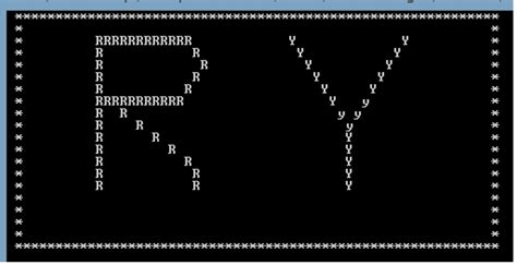 solved write a “c” program to draw a rectangle with “ ” that