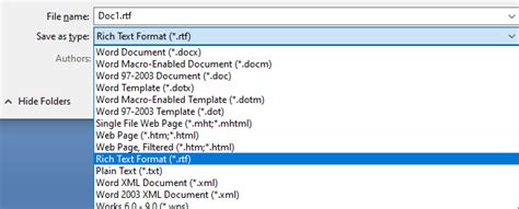 Basics Of Rich Text Format RTF