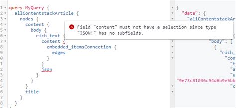 JSON RTE Embedded Items Issue 163 Contentstack Gatsby Source