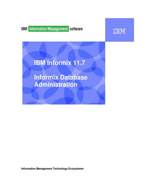 1 3 informix database administration lab pdf databases sql