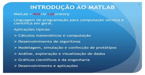 introduÇÃo ao matlab sorocaba unesp br · introduÇÃo ao matlab matlab matrix laboratory