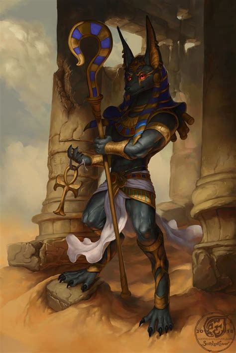 Lord Of The Underworld Anubis Artwork By Myself Sixthleafclover Ranthro