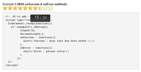ajax star rating jquery plugin jrating