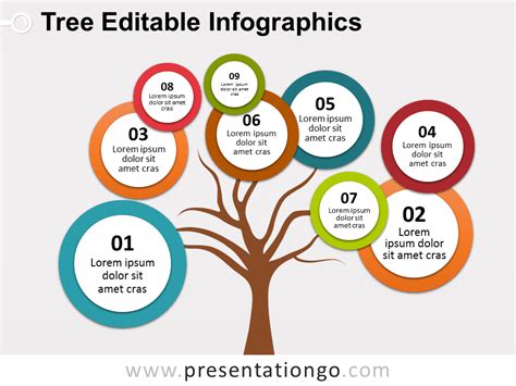 Bubbles Tree PowerPoint Diagram PresentationGO Infographic