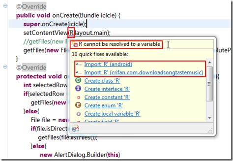 【已解决】android代码r layout main出错：r cannot be resolved to a variable 在路上