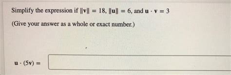 solved compute the dot product use symbolic notation and