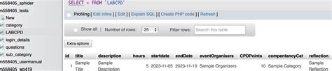 Postman PHP GET Query Returning Null On A Database With Data Stack