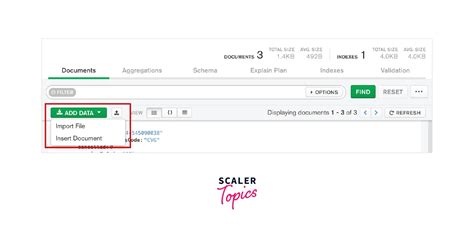 export and import a db and a collection scaler topics