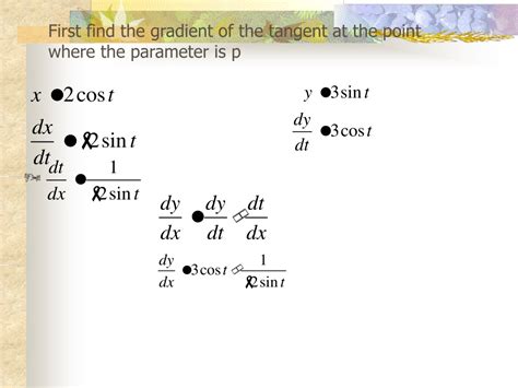 ppt parametric equations differentiation powerpoint presentation free download id 9442342