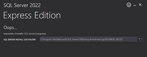 oops unable to install sql server setup exe microsoft qanda