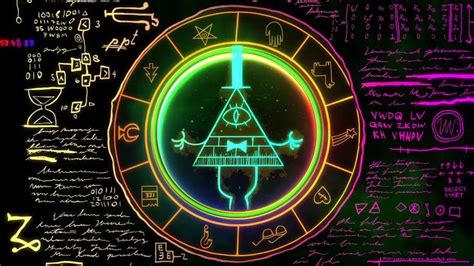 Animated RGB 4K Wallpaper Gravity Falls Audio Responsive Gravity