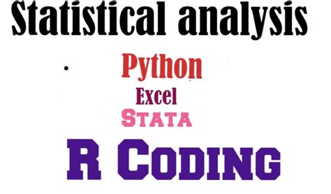do statistical data analysis r coding spss stata excel python programming by alvi tutor