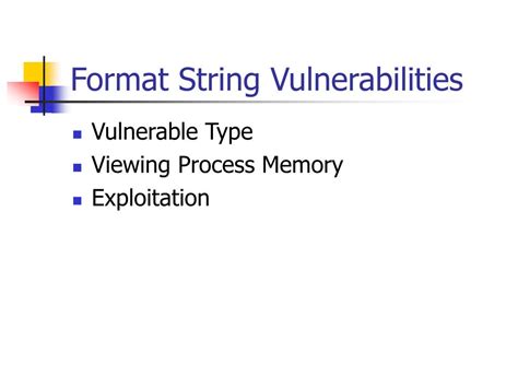 ppt exploiting format string vulnerabilities powerpoint presentation id 107853
