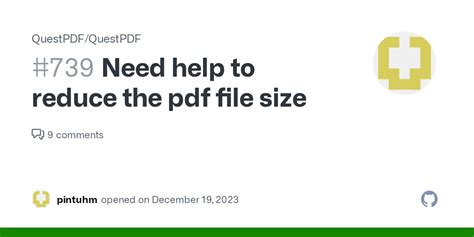 need help to reduce the pdf file size · issue 739 · questpdf questpdf · github