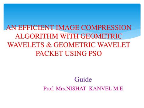 an efficient image compression algorithm with geometric wavelets and geometric wavelet packet