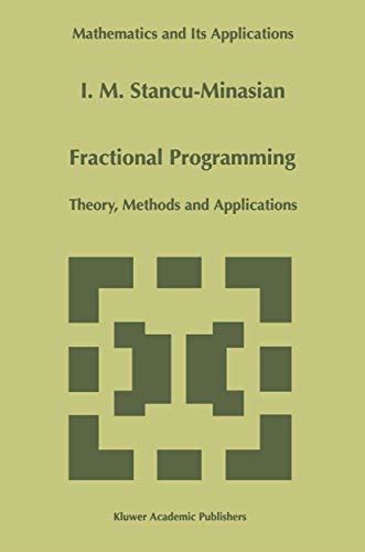 fractional programming theory methods and applications mathematics and its applications 409