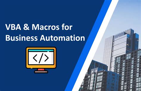 Excel VBA Macros For Business Automation Career Principles