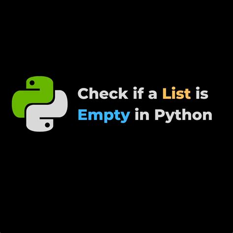 How To Check If A List Is Empty In Python Allinpython