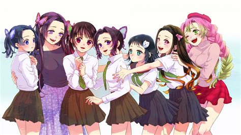 Aoi Kanzaki Kanae Kocho Kanao Tsuyuri Makomo Mitsuri Kanroji Nezuko Kamado Hd Demon Slayer