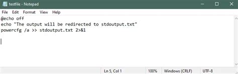 How To Redirect Output To A Text File From Within A Batch File Batch