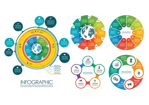 Circle Infographic Templates Collection 13787234 Vector Art At Vecteezy