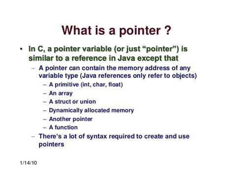 c pointer basics